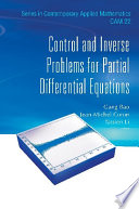 CONTROL AND INVERSE PROBLEMS FOR PARTIAL DIFFERENTIAL EQUATIONS – Allied Book Company